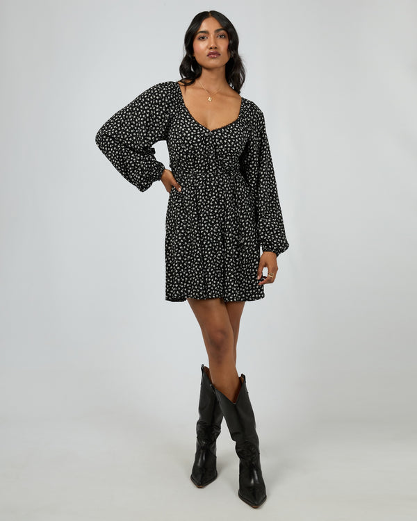 Wren Long Sleeve Mini Dress / Black | All About Eve - Kode Boutique