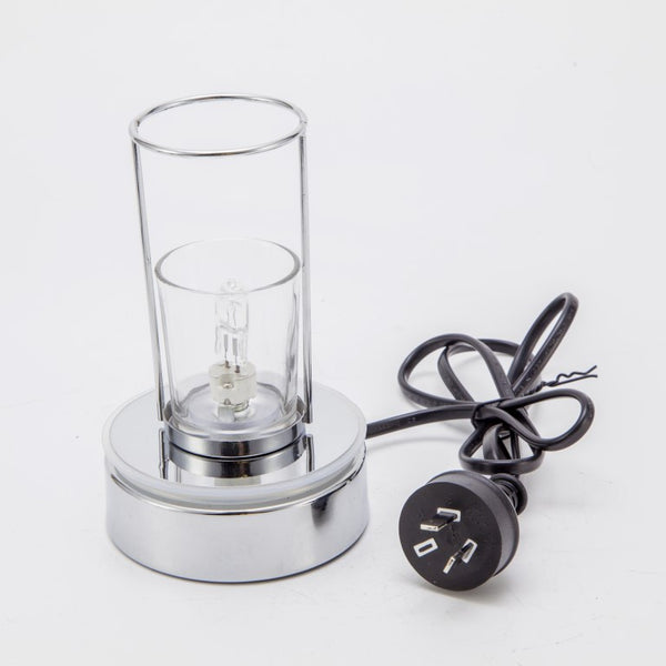 Scent Chips | Touch Lamp Base - Silver - Kode Boutique
